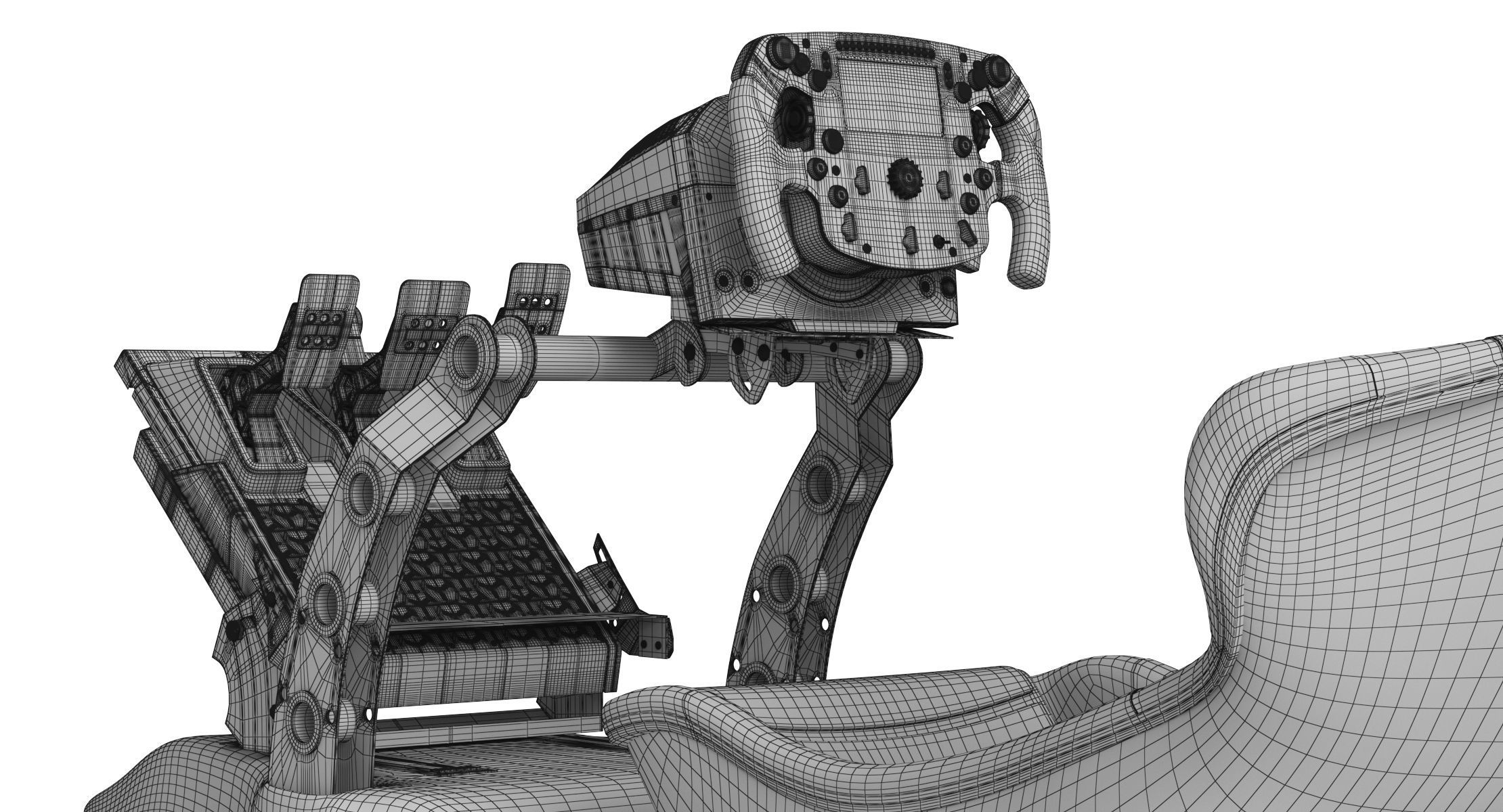 RSeat RS Formula V2 Racing Simulator Seat 3D model | CGTrader