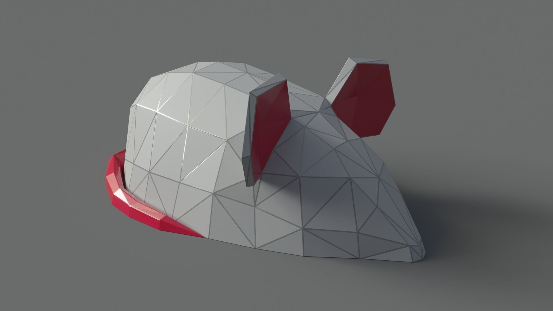 3D model Mouse polygonal VR / AR / low-poly | CGTrader