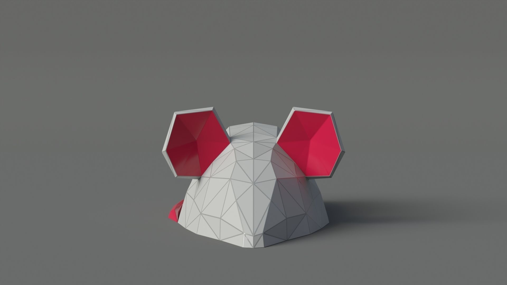 3D model Mouse polygonal VR / AR / low-poly | CGTrader