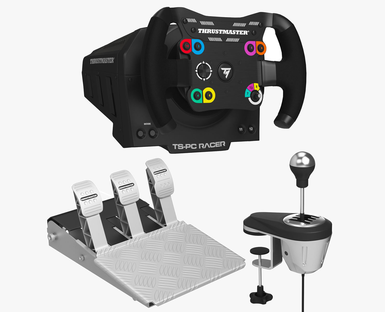 Racing Steering Wheel Controller Collection 3D model | CGTrader