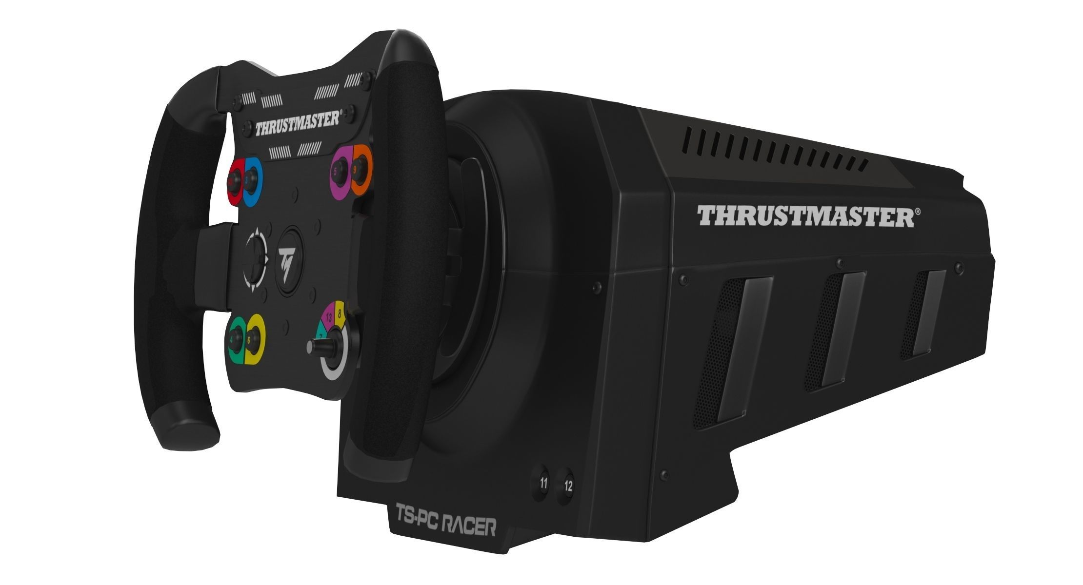 Thrustmaster Driving Force Racing Steering Wheel Set 3D model | CGTrader