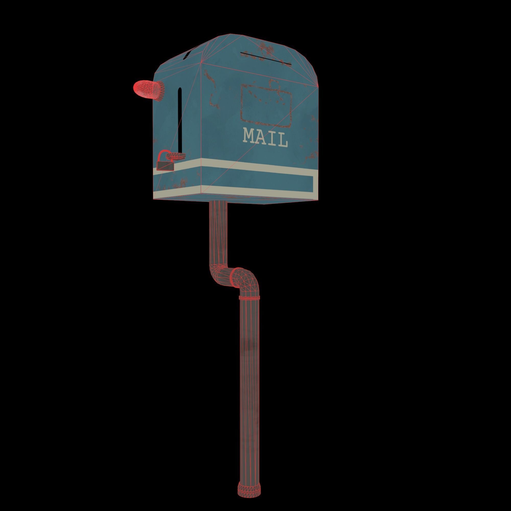 3D model Retro toaster mail box VR / AR / low-poly | CGTrader