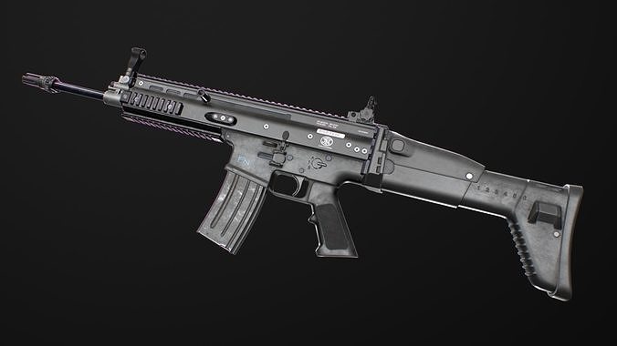 3D model SCAR FN Automatic Rifle AAA FPS VR / AR / low-poly | CGTrader
