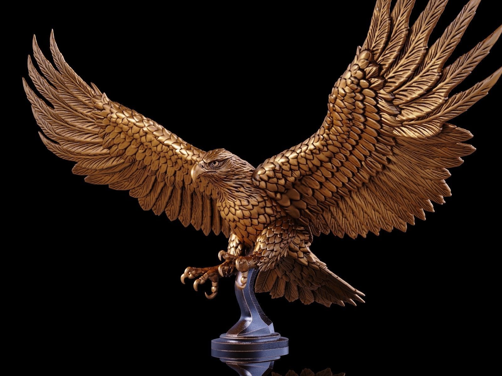 Eagle Golden 3D model 3D printable | CGTrader