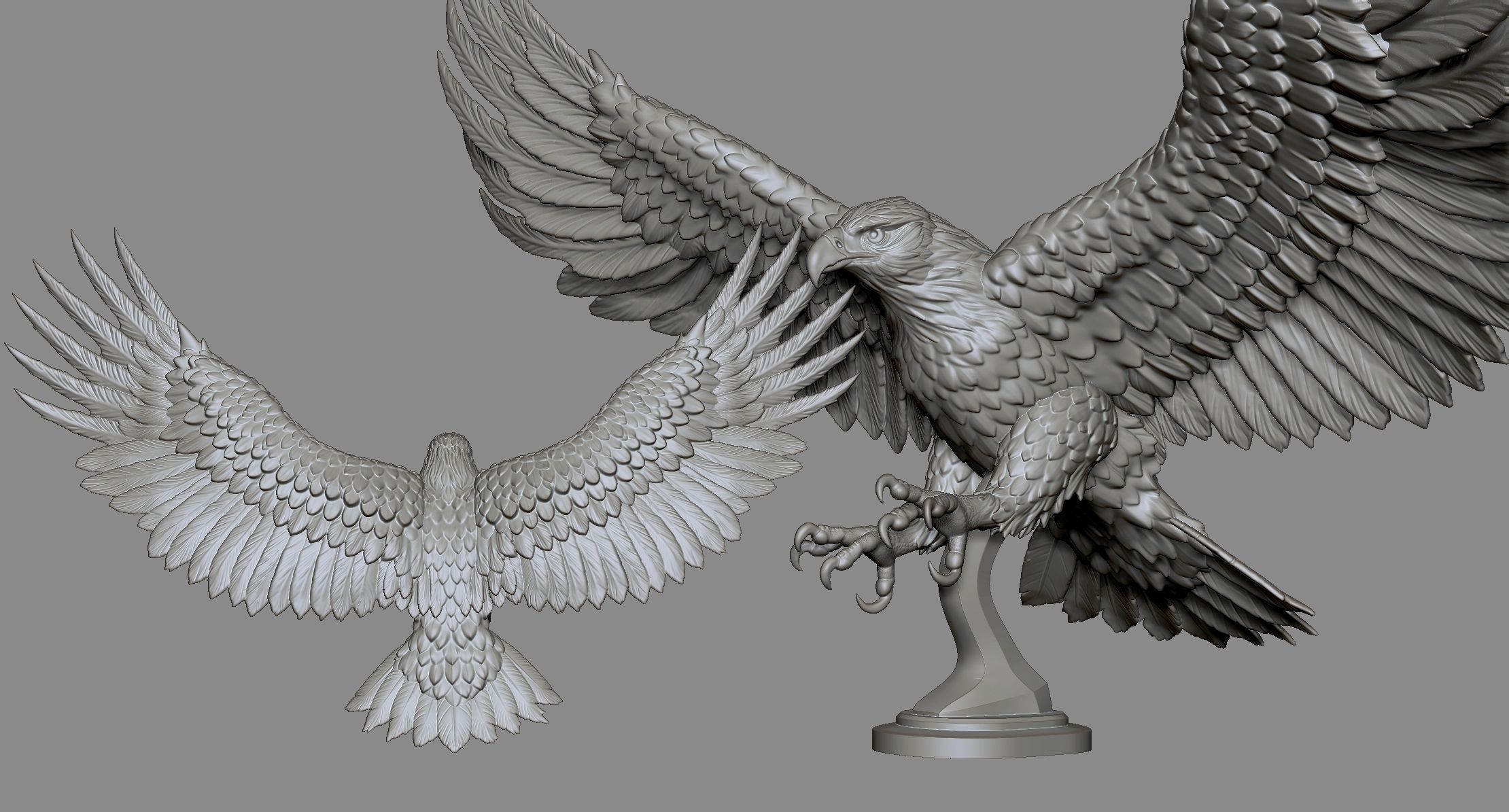 Eagle Golden 3D model 3D printable | CGTrader
