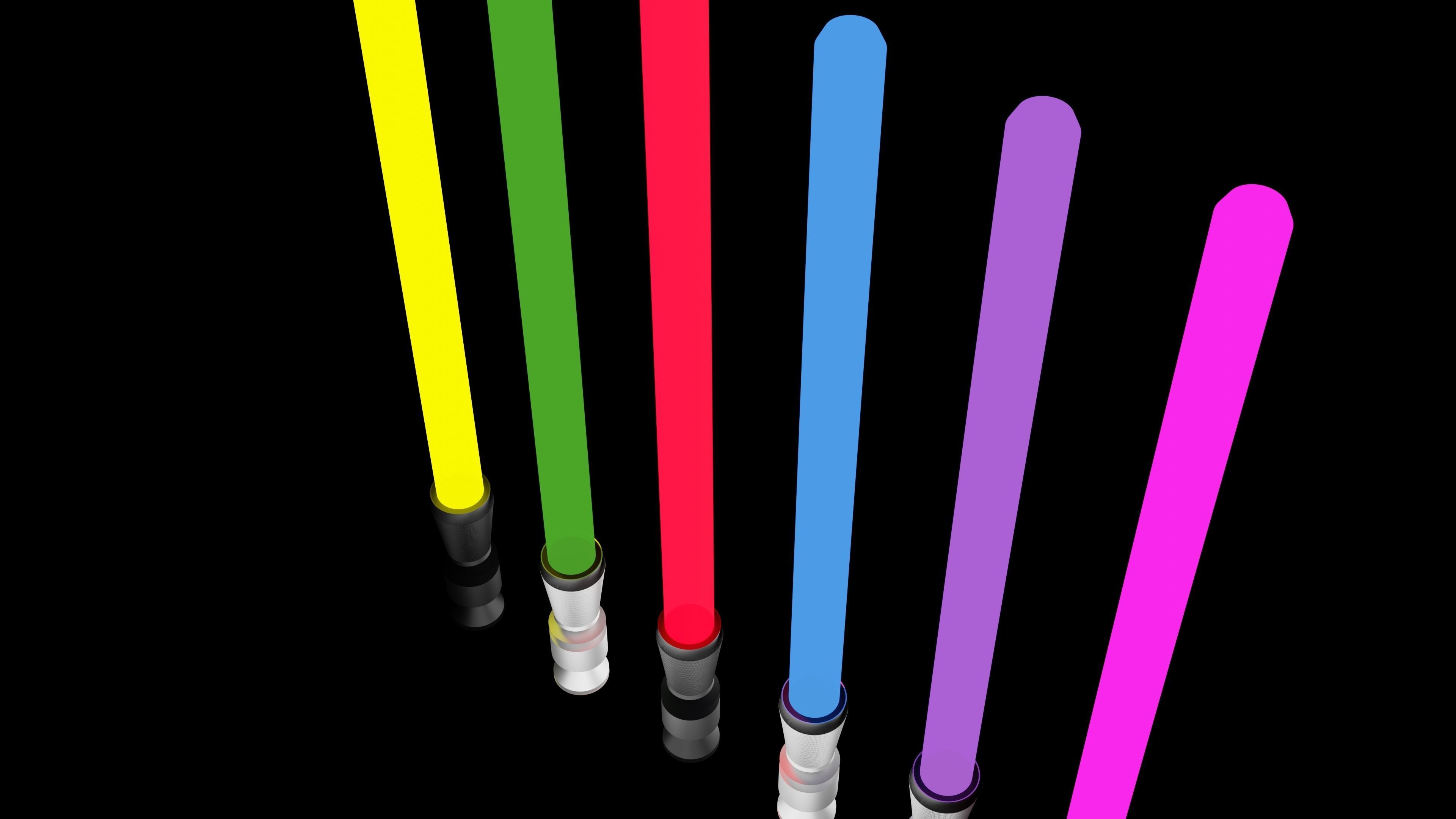 Pink Laser Sword 3D model | CGTrader