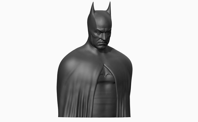 Batman Bust 3D model 3D printable | CGTrader