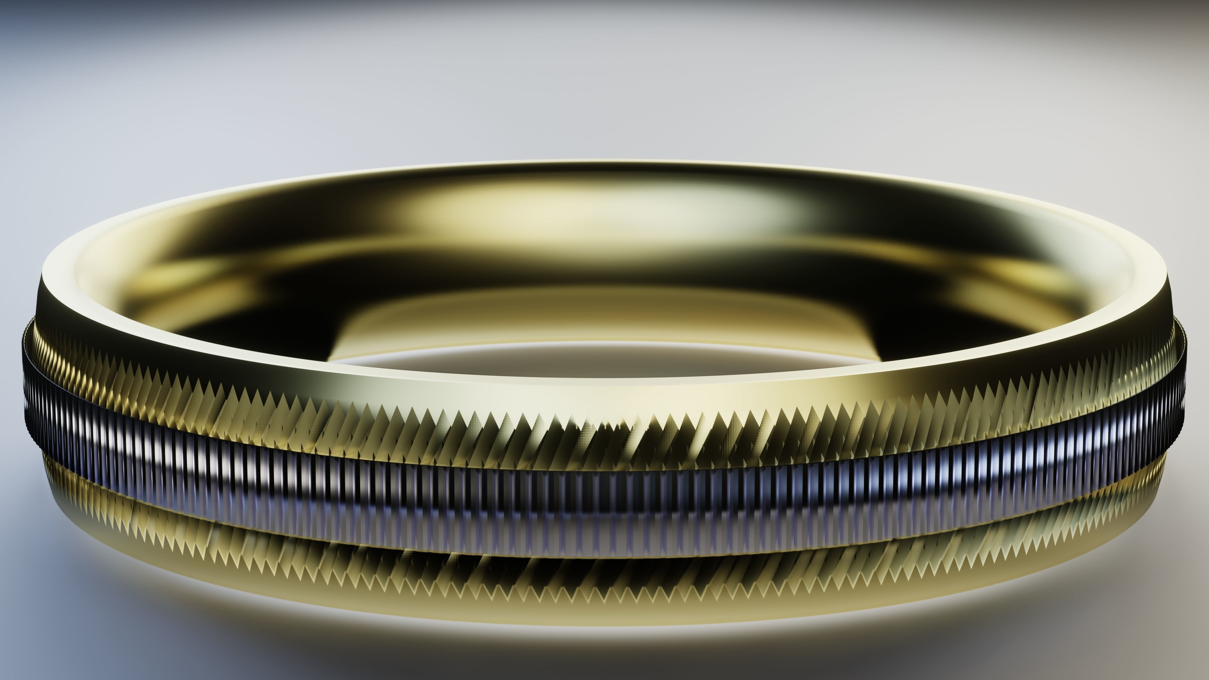 Silver Lining Ring 3D model | CGTrader