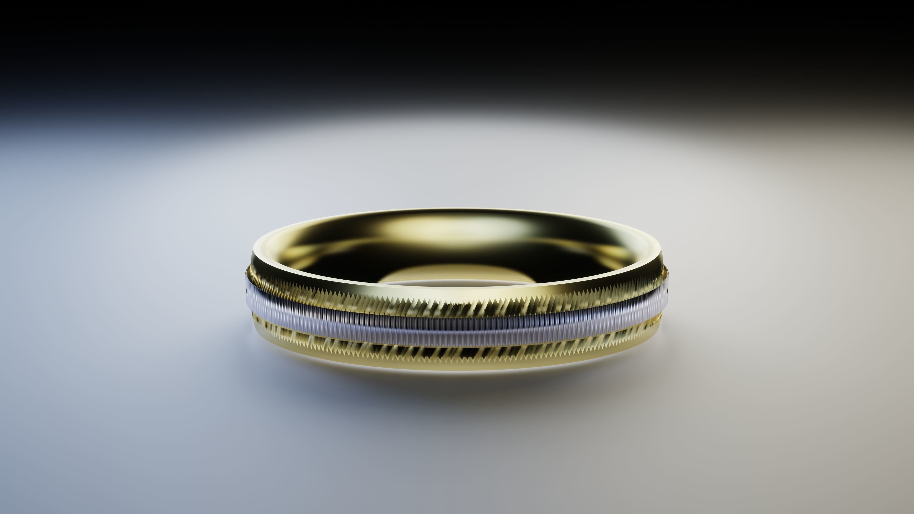 Silver Lining Ring 3D model | CGTrader