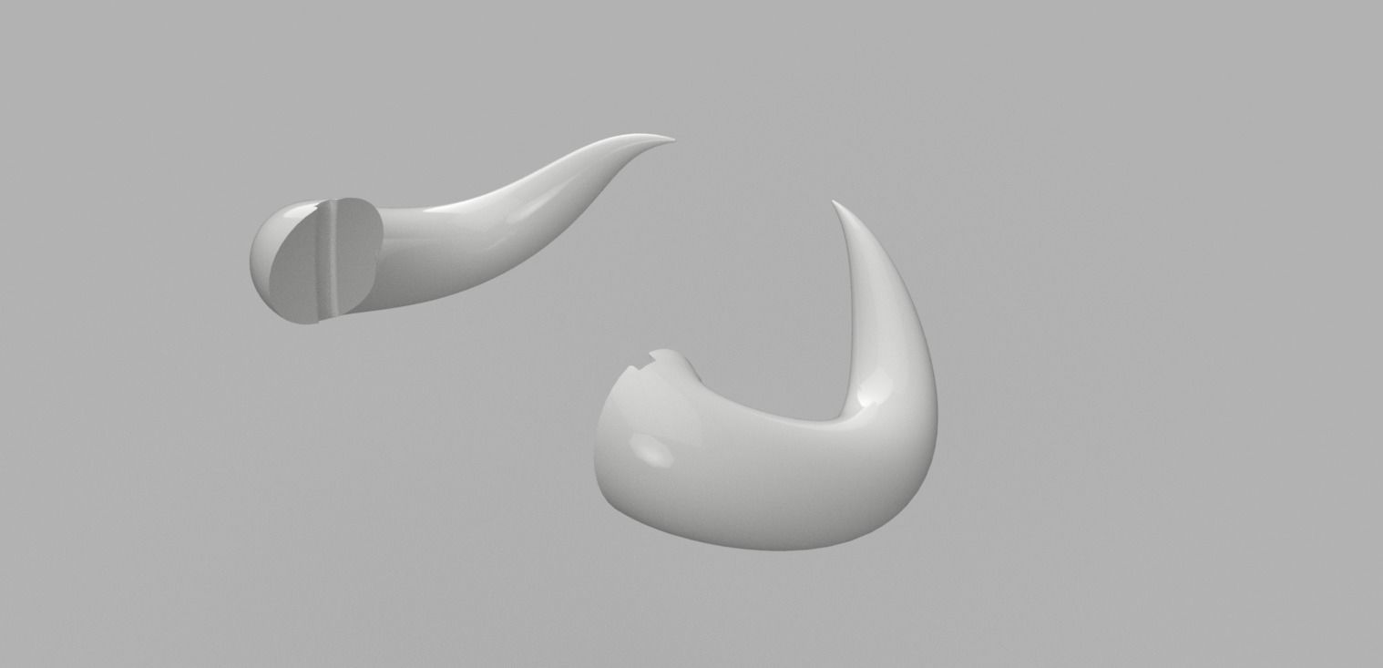 Overlord Albedo Succubus Demon Cosplay Horns 3d Model STL File 3D model ...