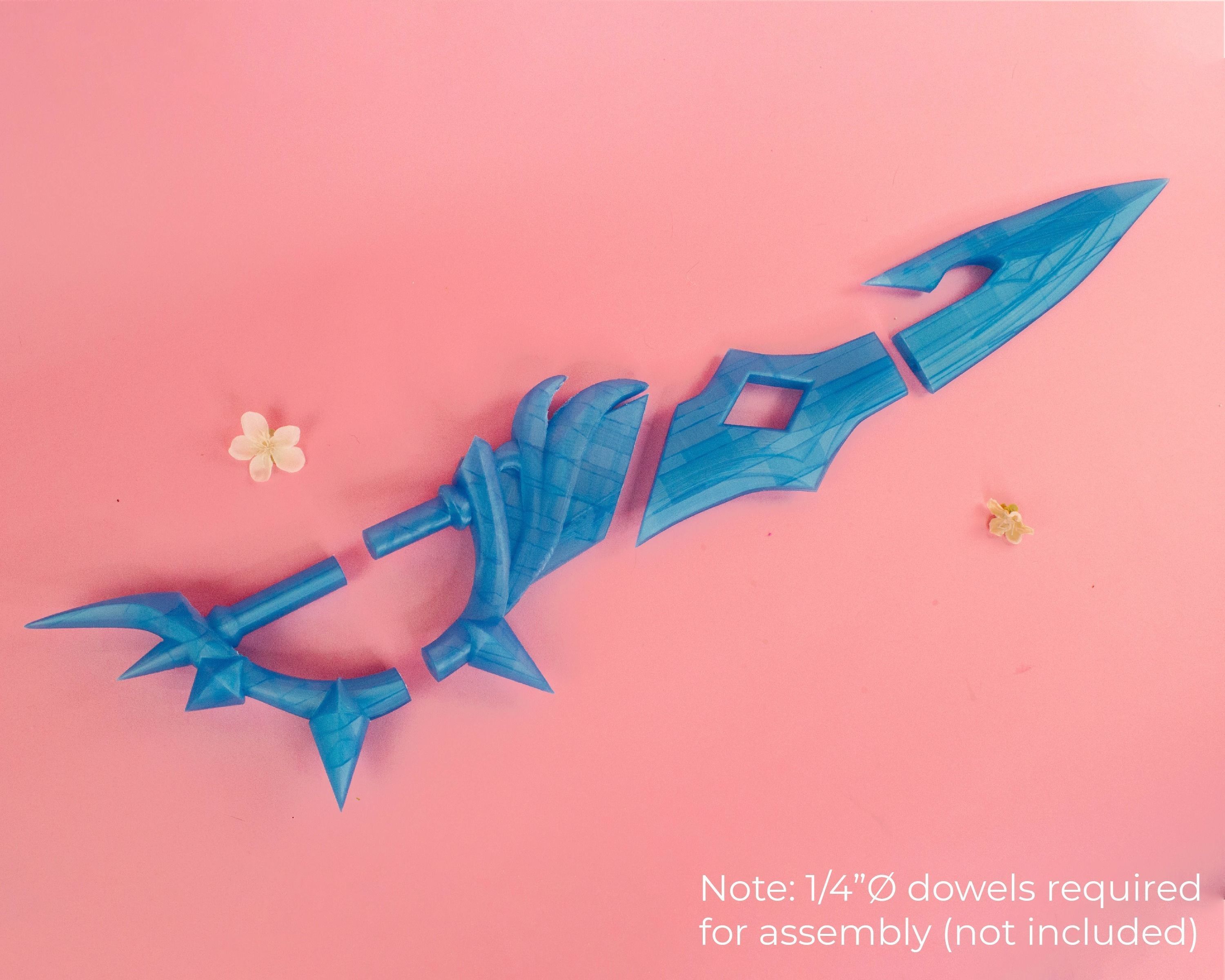 Genshin Impact Tartaglia Childe Water Blade Cosplay Sword 3D model 3D ...