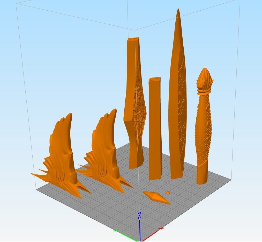 Critical Role DnD Holy Avenger 4 5 ft long Cosplay Sword 3D model 3D ...