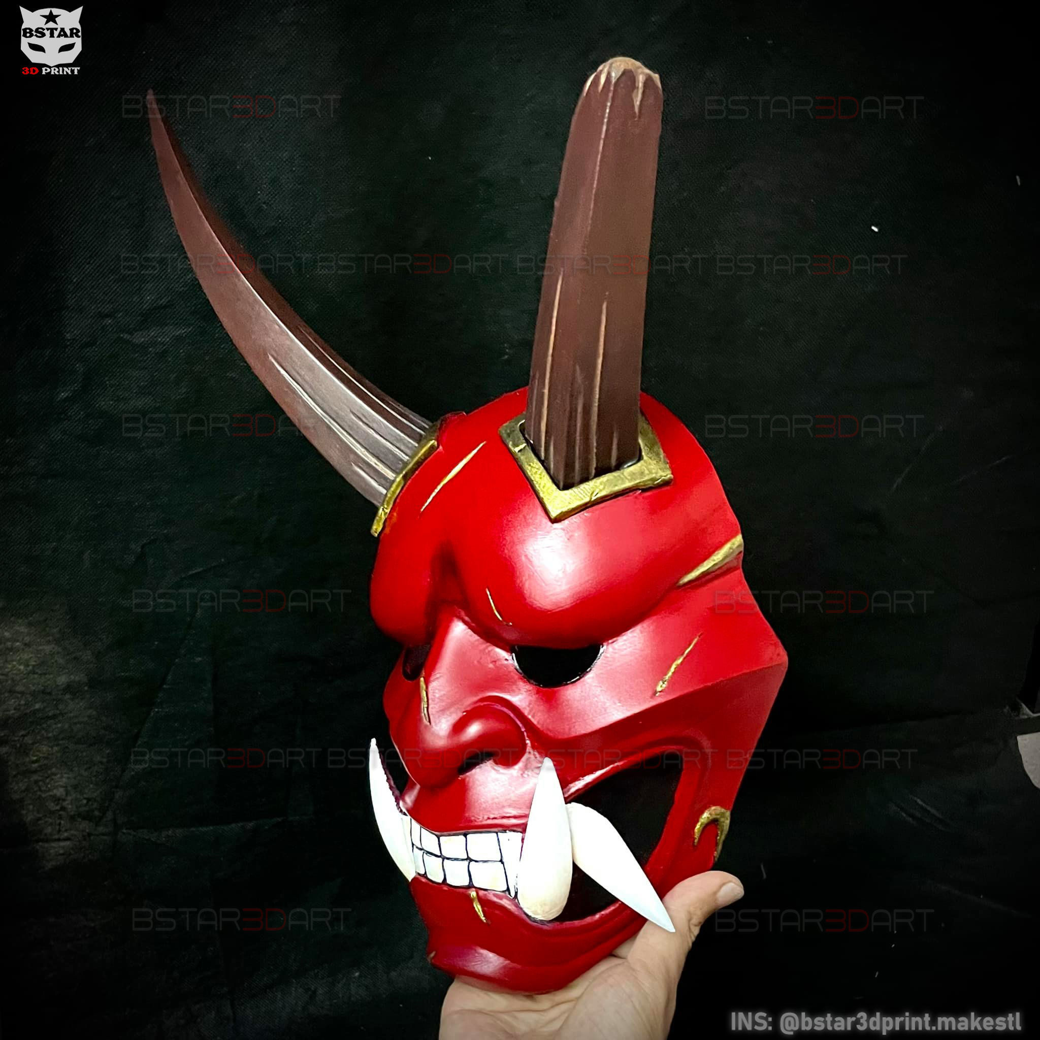 Aragami 2 Mask - Oni Devil Mask - Halloween Cosplay 3D model 3D ...