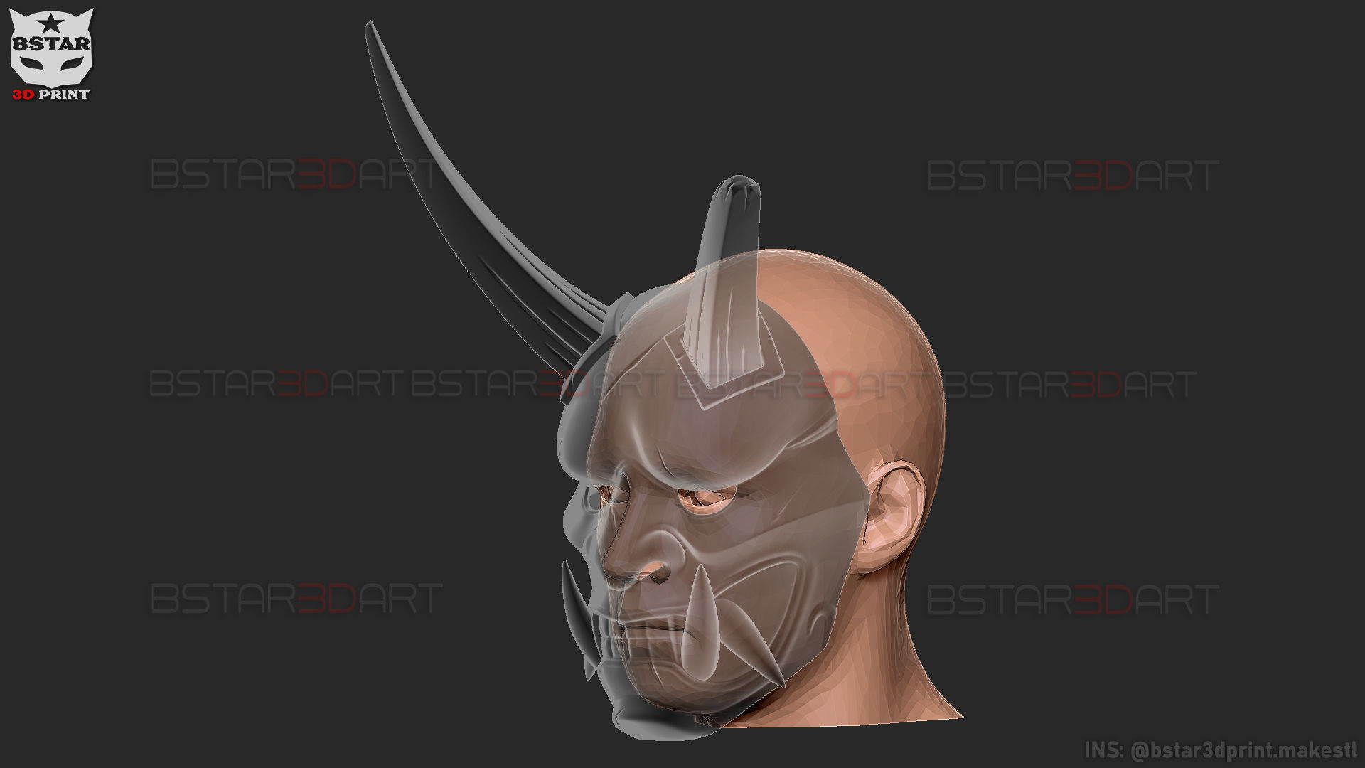 Aragami 2 Mask - Oni Devil Mask - Halloween Cosplay 3D model 3D ...