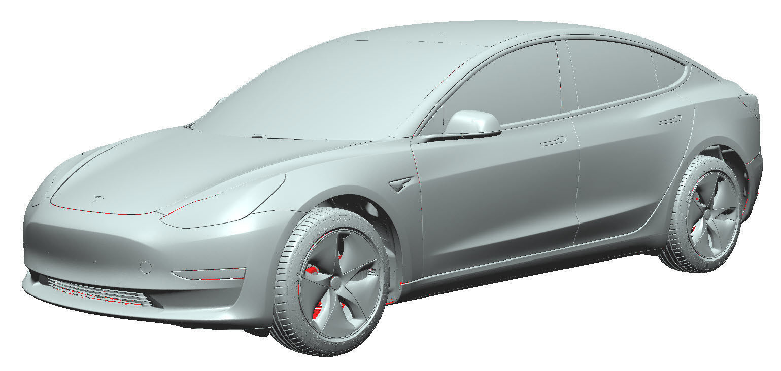 Tesla Model 3 2020 - Exterior Scan 3D model 3D model | CGTrader