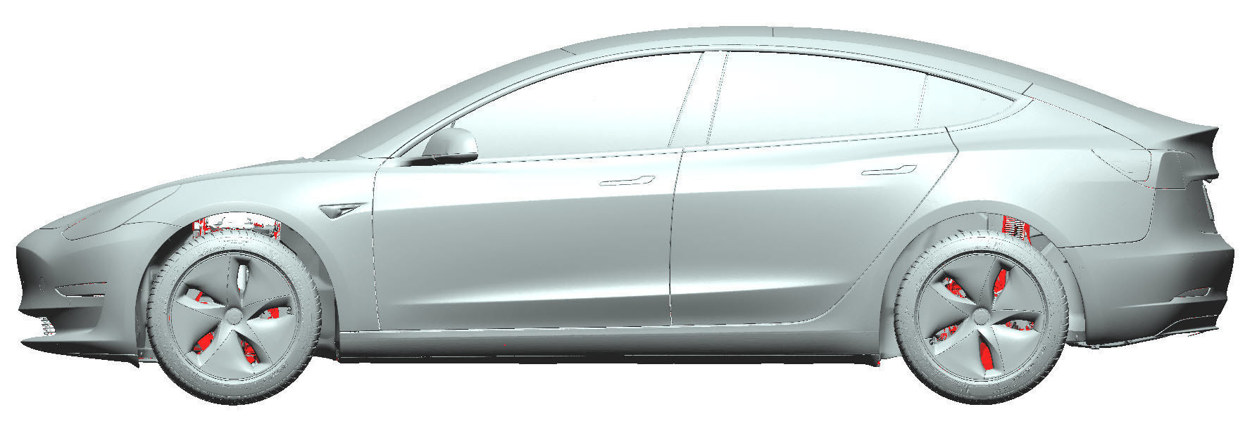 Tesla Model 3 2020 - Exterior Scan 3D model 3D model | CGTrader