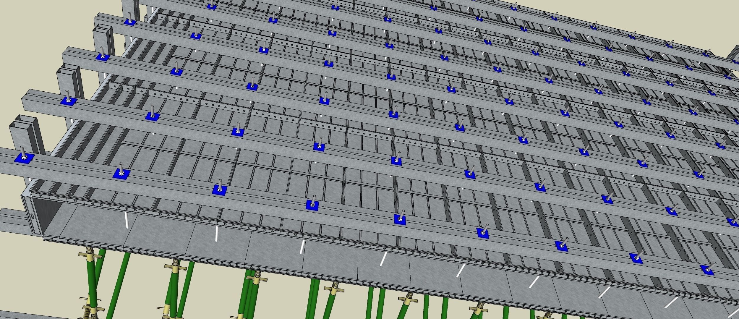 Aluminum Wall Formwork 3D model 3D printable | CGTrader