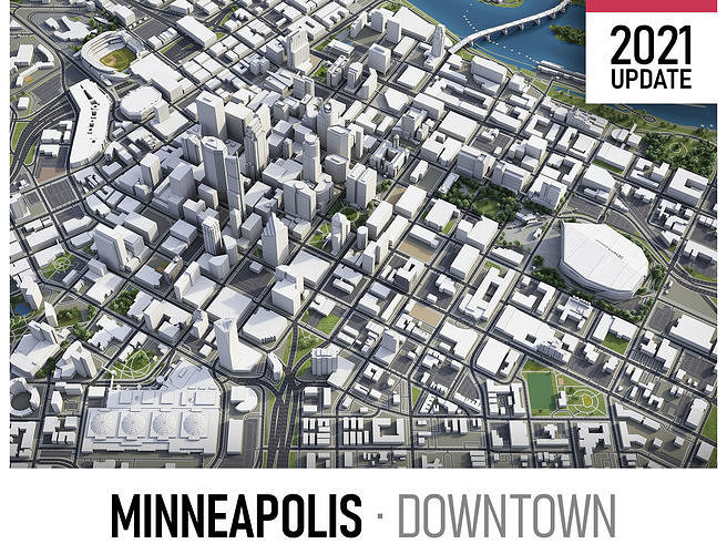 3D model Minneapolis VR / AR / low-poly | CGTrader