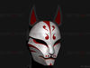 Aragami 2 Mask - Kitsune Mask - Halloween Cosplay 3D model 3D printable ...