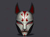 Aragami 2 Mask - Kitsune Mask - Halloween Cosplay 3D model 3D printable ...
