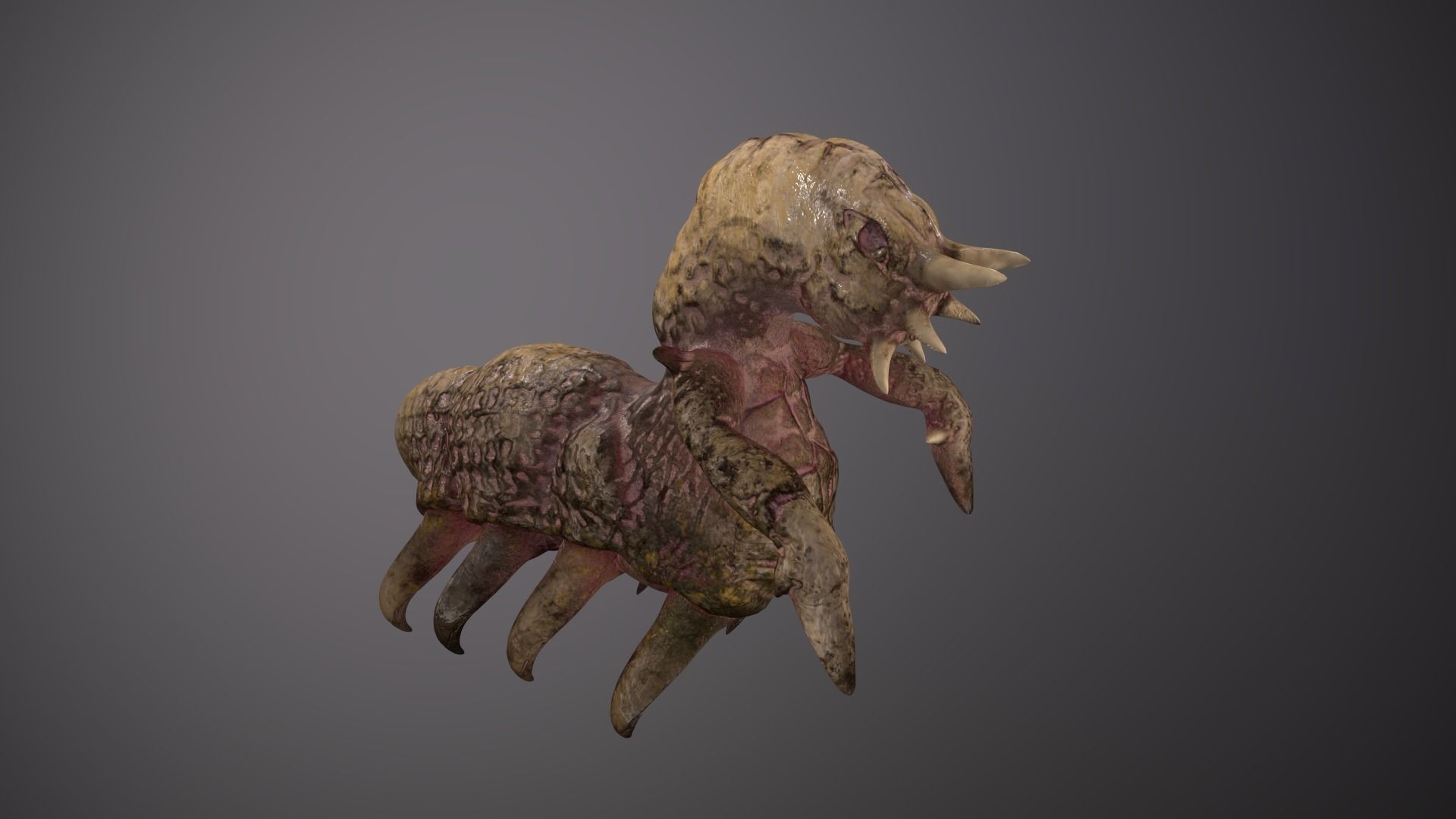 3D model Creature mon worm VR / AR / low-poly | CGTrader