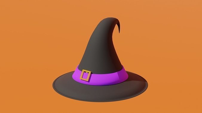 Witch Hat free 3D model | CGTrader