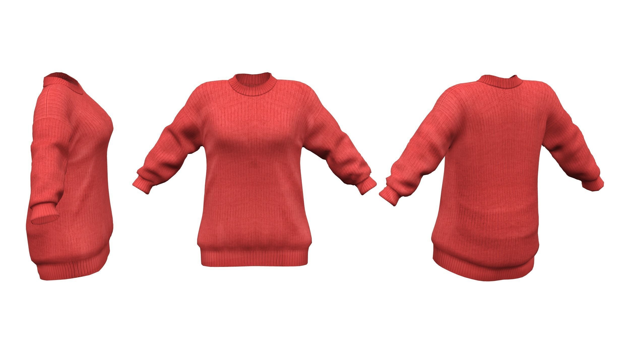3D model Oversize Sweater VR / AR / low-poly | CGTrader