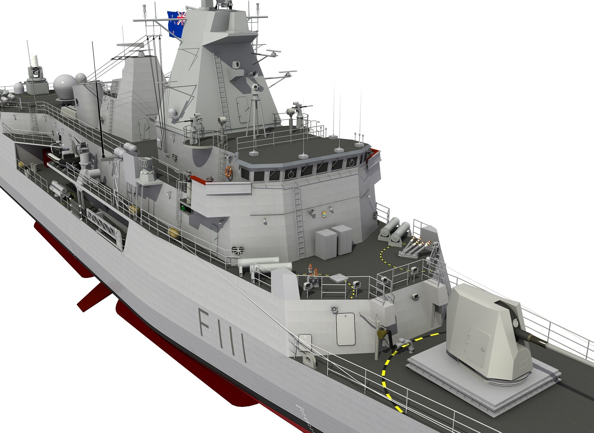 AUSTRALIAN AND NEW ZEALAND MEKO CLASS FRIGATE 3D model | CGTrader