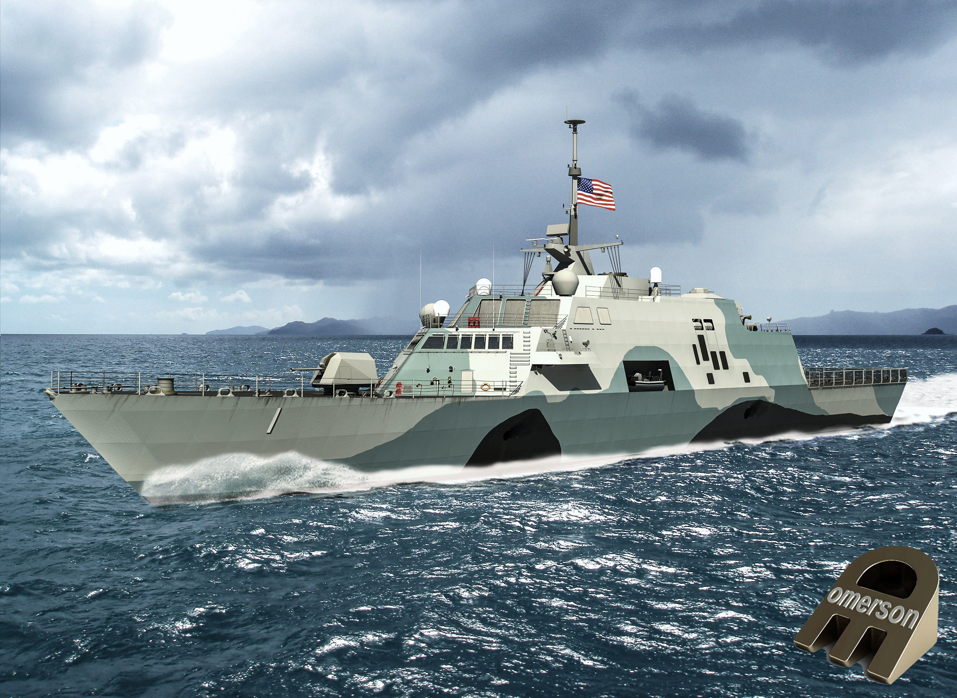 USS Freedom LCS Camouflage 3D model | CGTrader