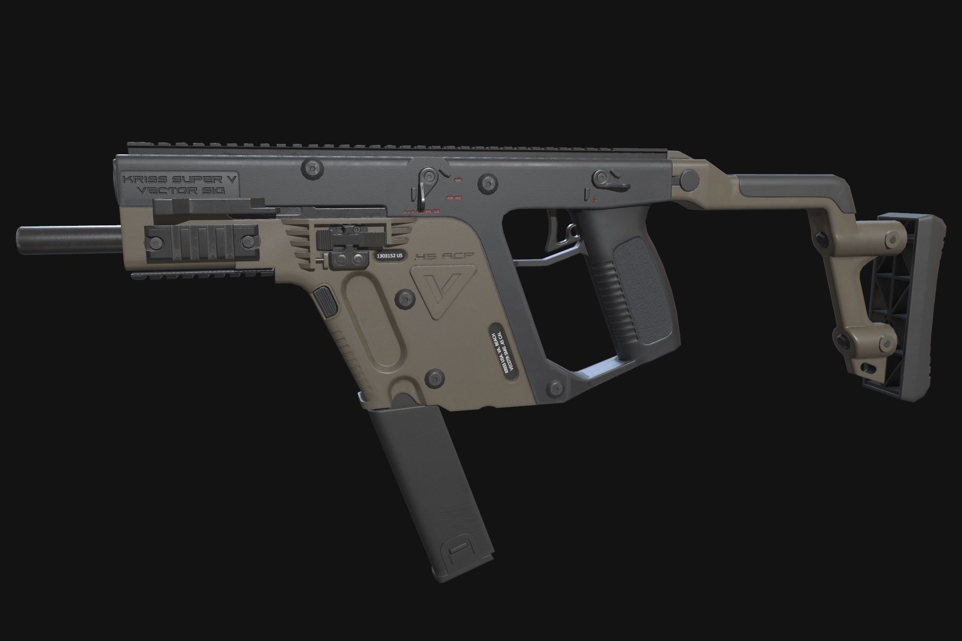 3D model Kriss Vector VR / AR / low-poly | CGTrader