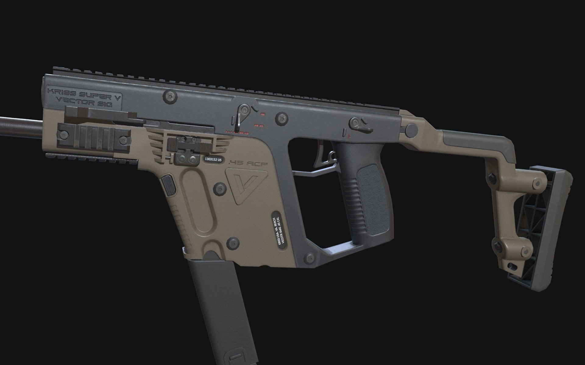 3D model Kriss Vector VR / AR / low-poly | CGTrader