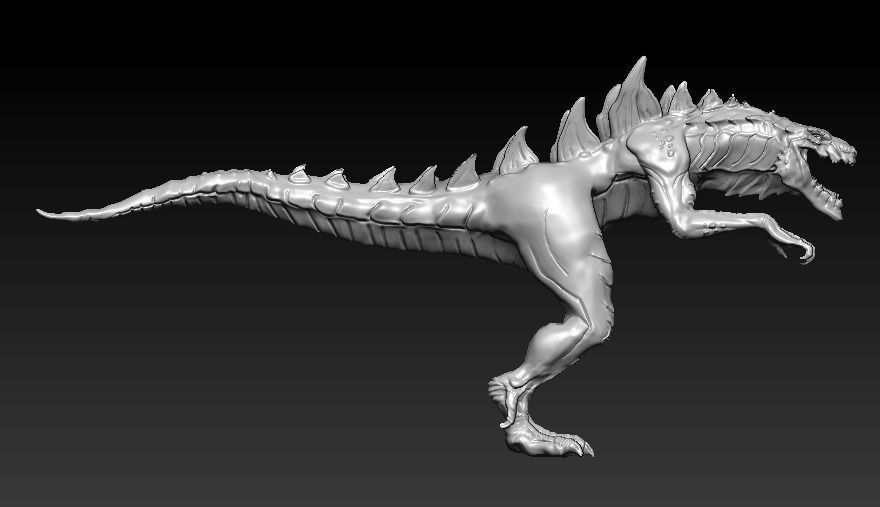 Godzilla T pose animated godzilla cartoon 3D model | CGTrader