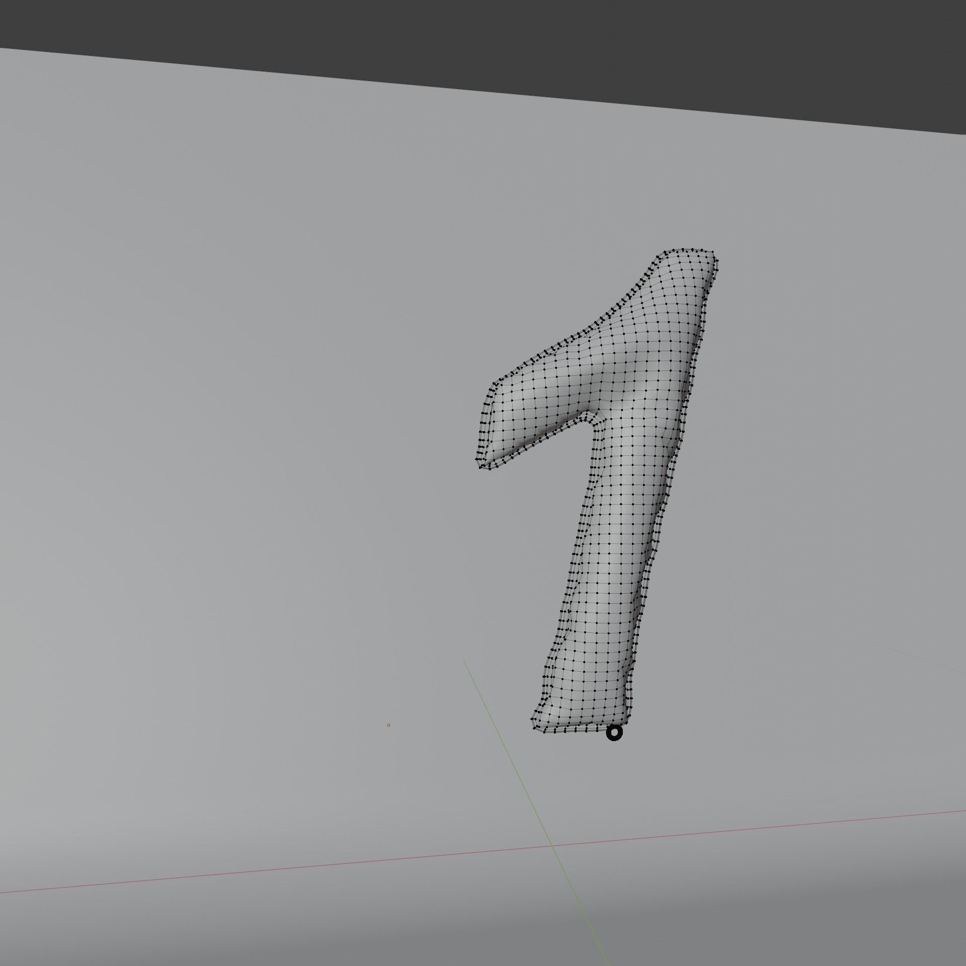NUMBER 1 BALLOON 3D model | CGTrader