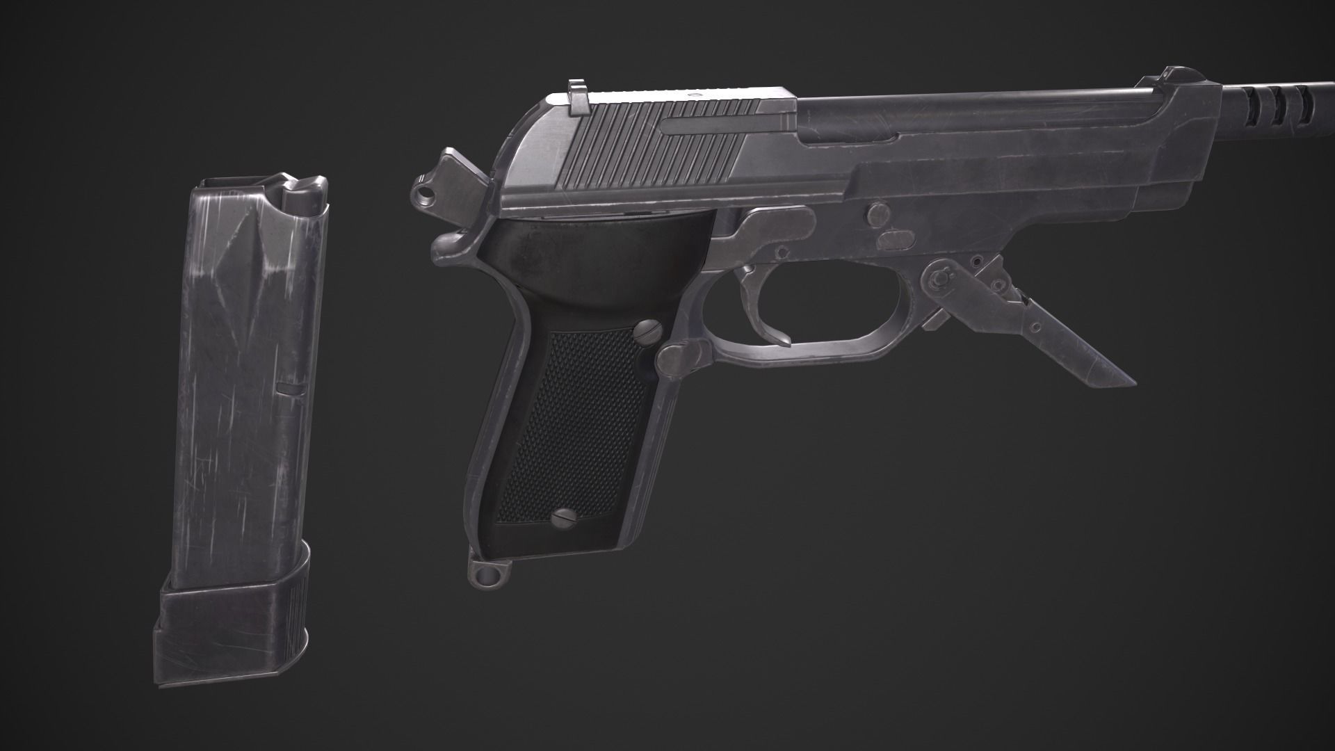 3D model Beretta 93R VR / AR / low-poly | CGTrader