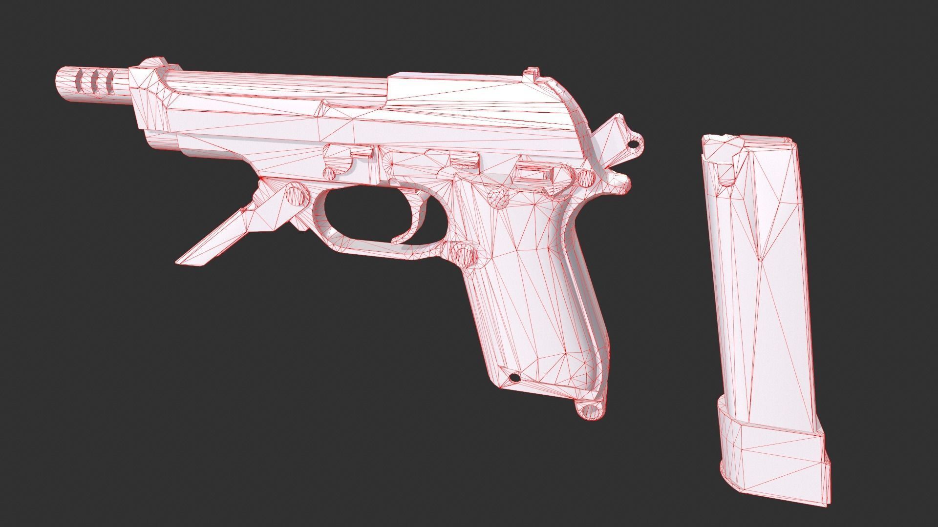 3D model Beretta 93R VR / AR / low-poly | CGTrader