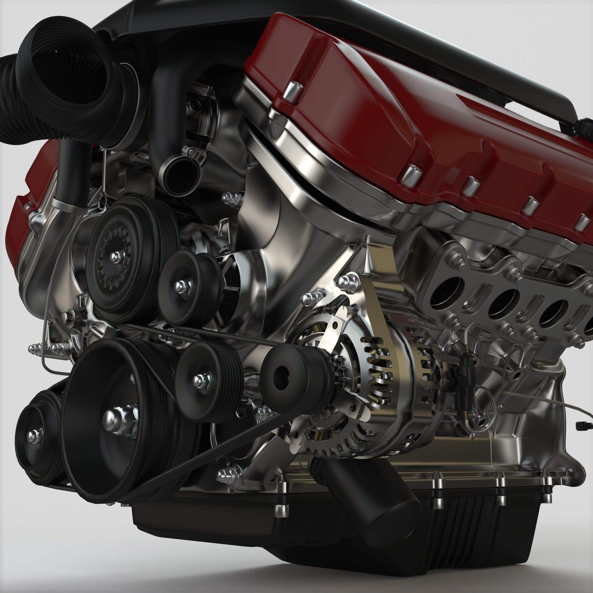 Car engine 3D model | CGTrader