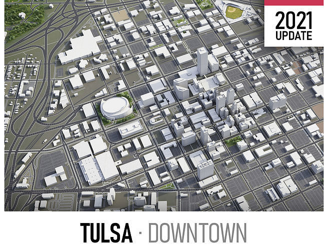 3D model Tulsa VR / AR / low-poly | CGTrader