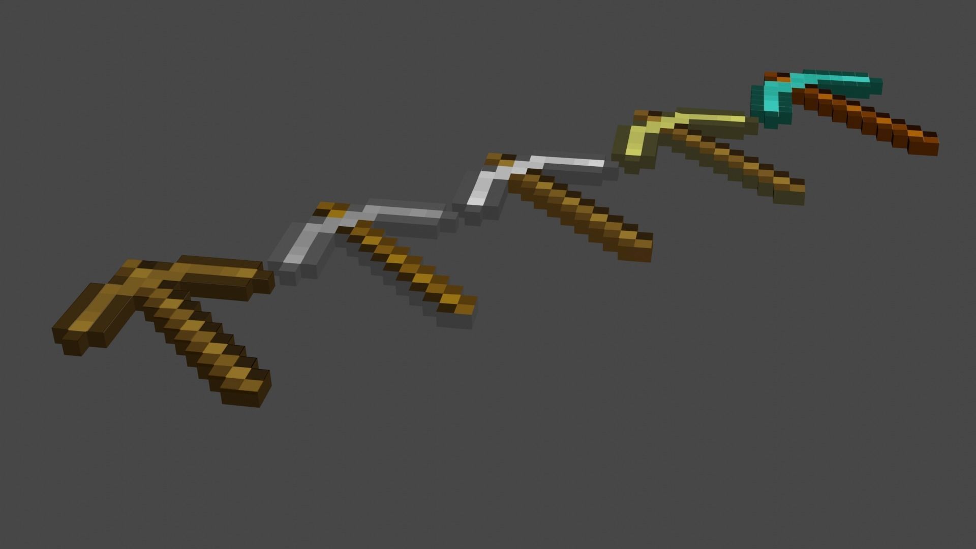 3D model MINECRAFT TOOL PACK 3D MODEL VR / AR / low-poly | CGTrader