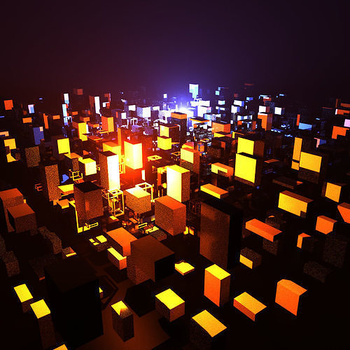 cubic world free 3D model | CGTrader