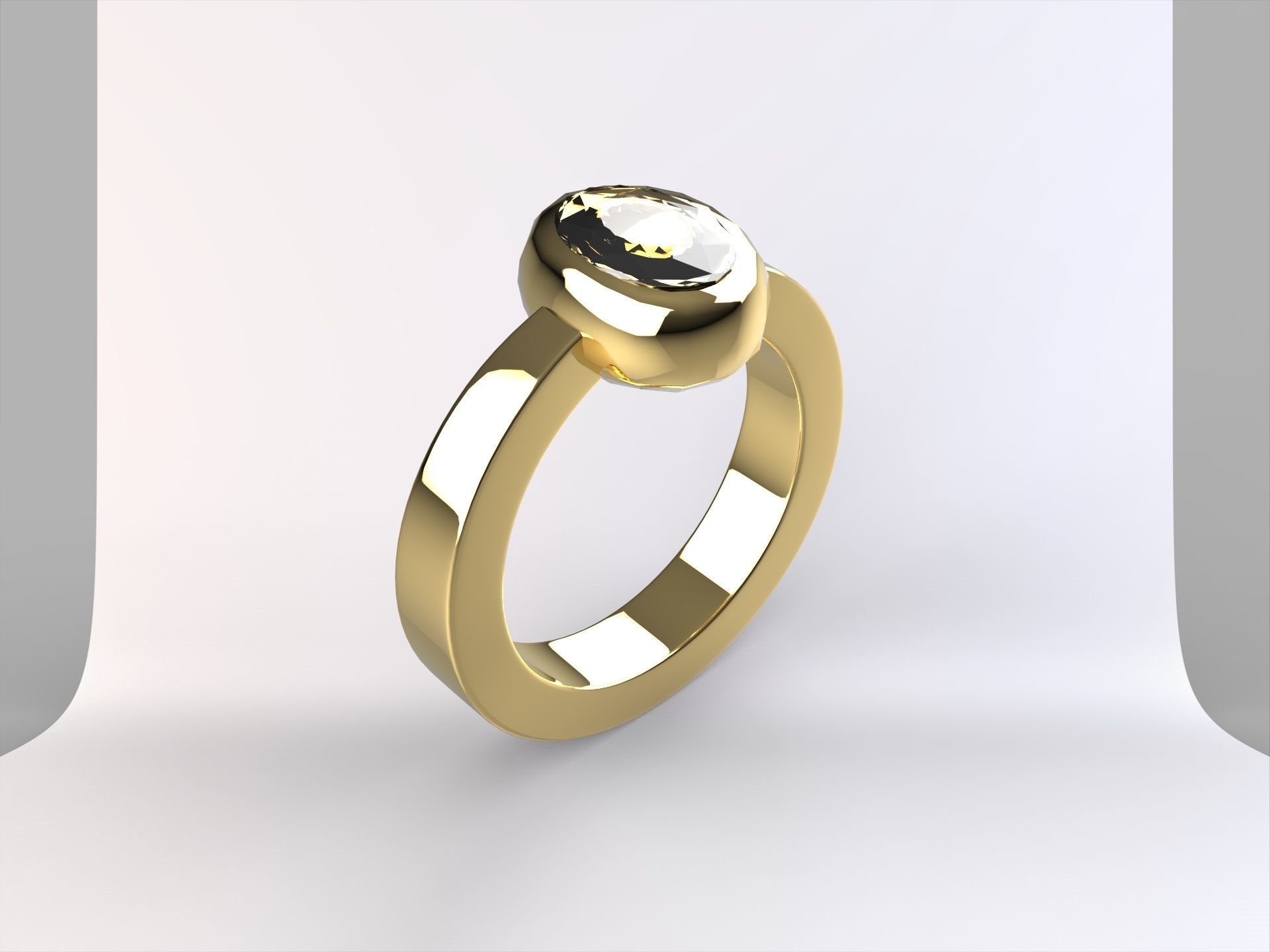 Gold diamond 3D model 3D printable | CGTrader