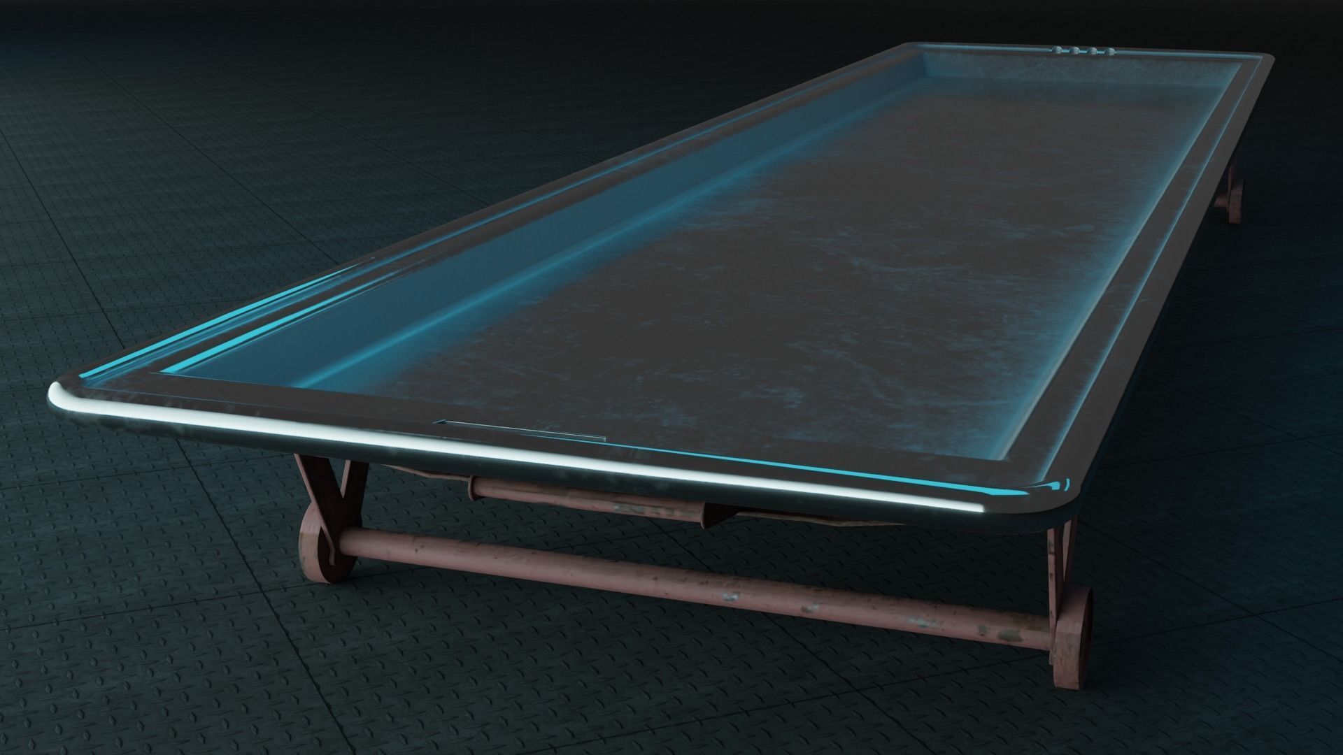 Morgue Corpse Body Tray 3D model | CGTrader
