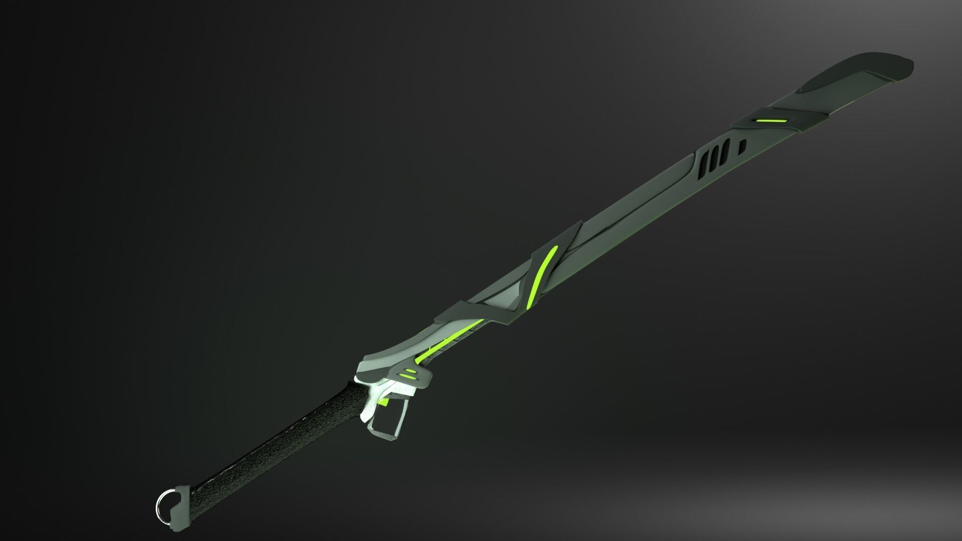 High-tech sword 3D model | CGTrader