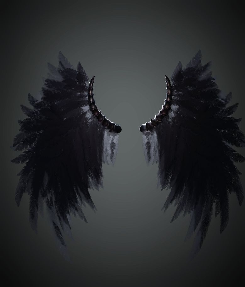 3D model Evil Wings VR / AR / low-poly | CGTrader