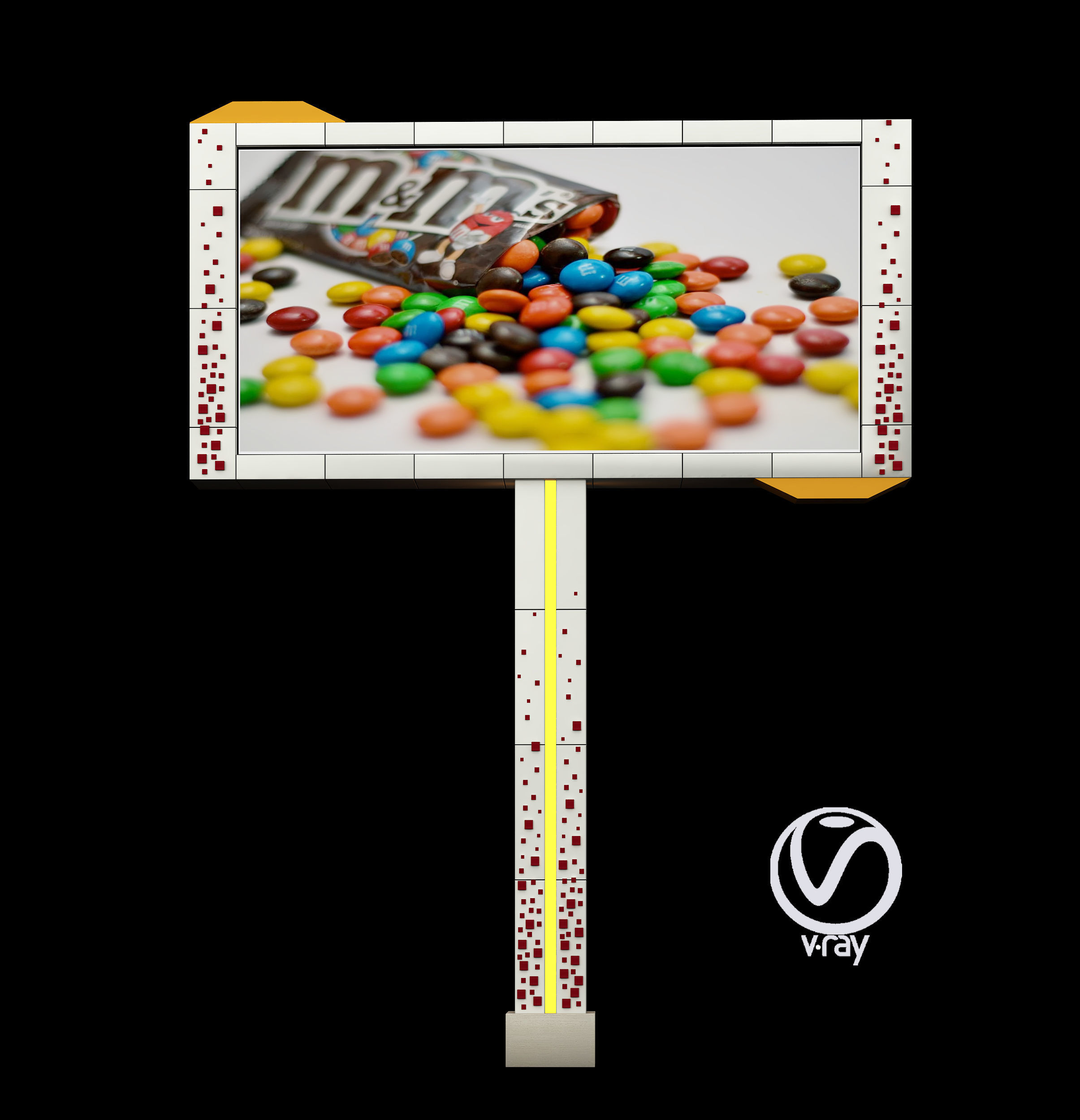 Billboard two candy billboards 3D model | CGTrader