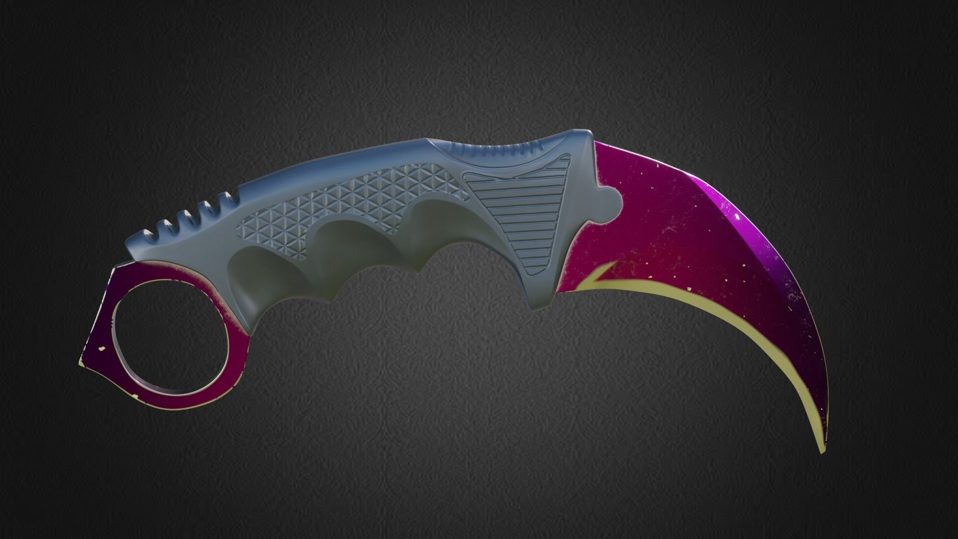 3D model Karambit knife CS GO SKINS VR / AR / low-poly | CGTrader
