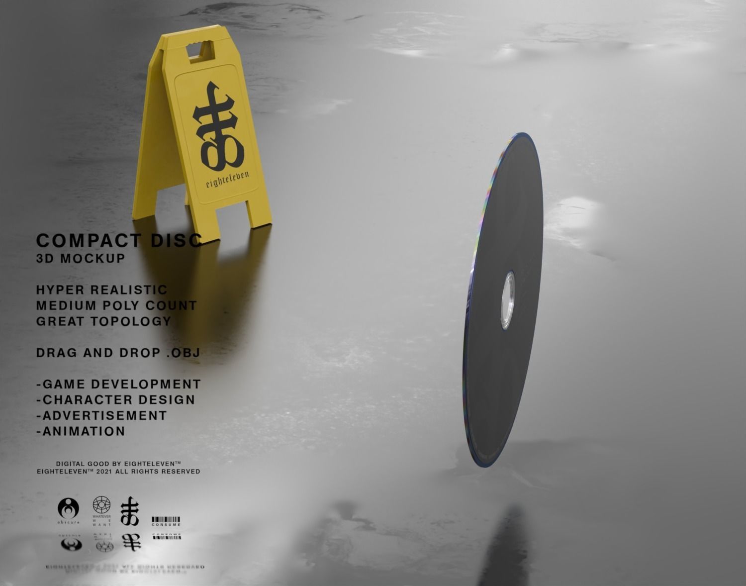 COMPACT DISC 3D model | CGTrader