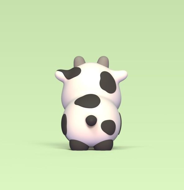 Cute Little Cow 3D model 3D printable | CGTrader