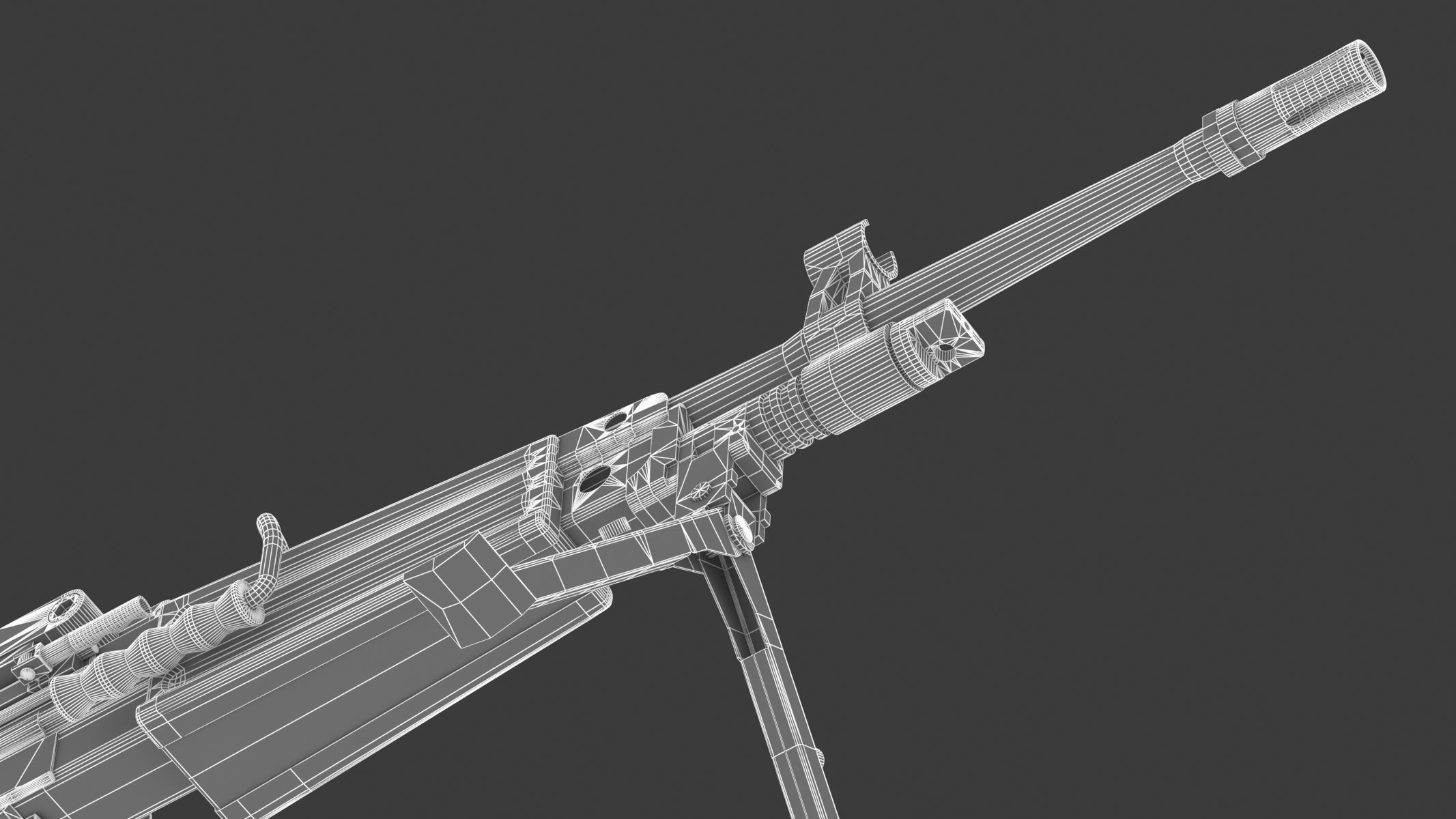 3D model Daewoo K3 Low Poly VR / AR / low-poly | CGTrader