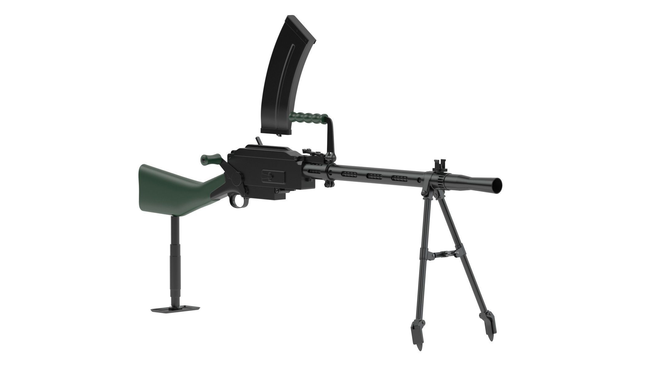 Madsen Machine Gun 3D model | CGTrader