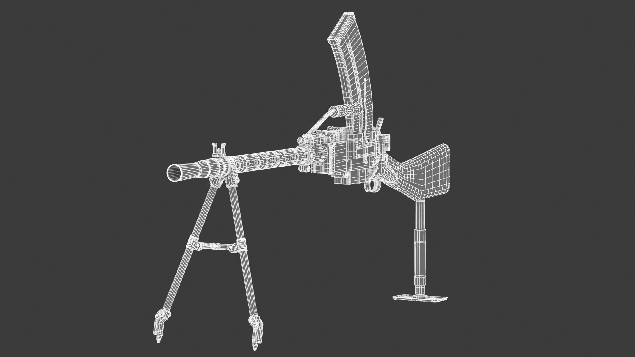Madsen Machine Gun 3D model | CGTrader